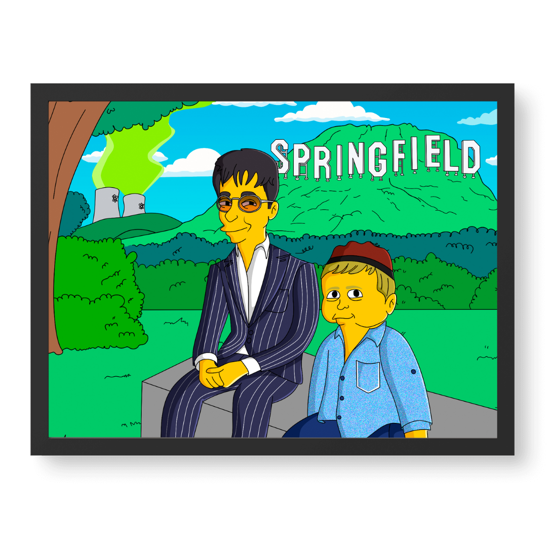 RETRATO SIMPSON MONTAÑA – DIBUJATE.COM